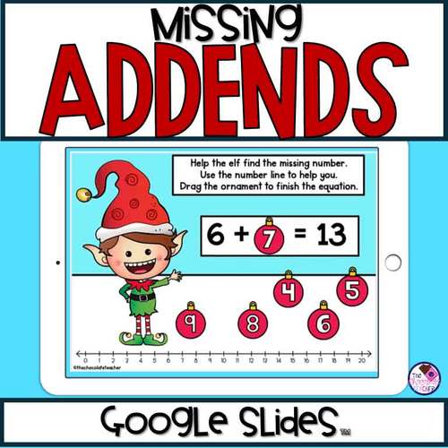 Missing Addends - Addition - Christmas Math - Google Slides™ | TPT