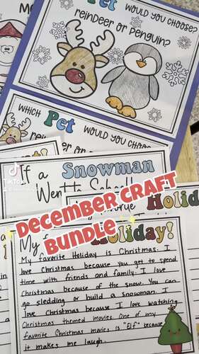 December Craft Bundle | Four December Themed Crafts! by Mrs Haleys Homeroom