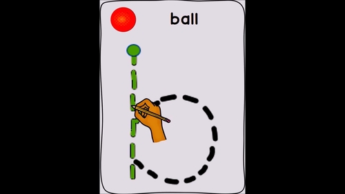 Playground - letter formation printing activity mats - ESL by Vari-Lingual