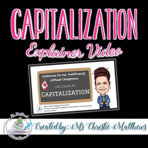 Capitalization Explainer Video by Ms Matthews Littlest Classroom