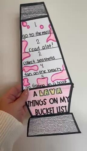 Summer Bucket List End of Year Craft by The Teaching Diva Corner