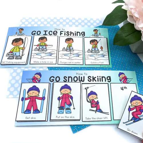 Winter Sequencing Activity - Sequencing Events & Snowman STEM Challenge