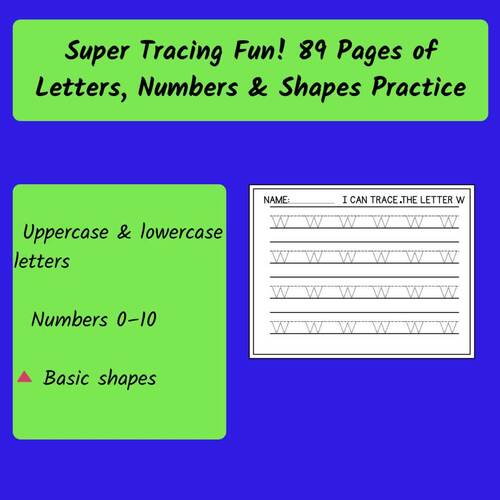 Super Tracing Fun! 89 Pages of Letters, Numbers & Shapes Practice