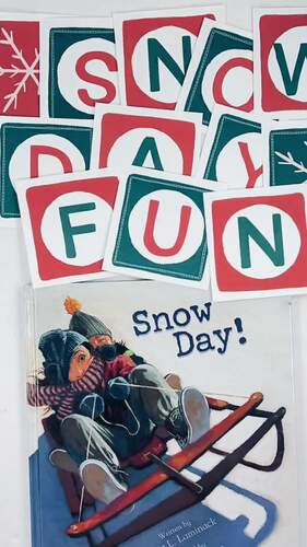 Snow Theme Day Activities Winter Holiday Writing Phonics Math Craft Centers