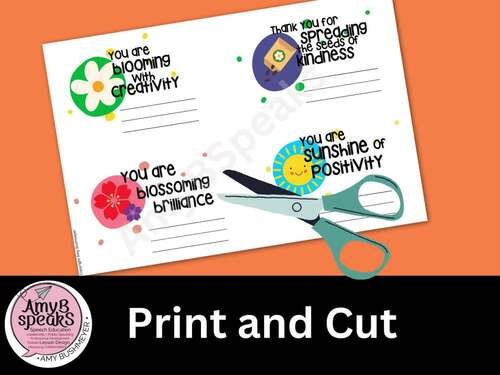 Good Job! Certificates Earth Day or any day Printable Positive Notes