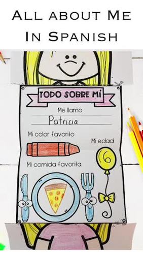 All about me in Spanish | Todo sobre mí | Back to School Activities in ...
