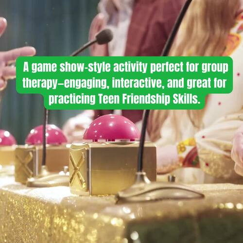 Teen Friendships Game Show | Editable PowerPoint | Group Therapy Game