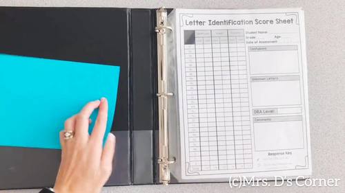 Letter ID + Beginning Letter Sound Assessment for IEP Progress Monitoring