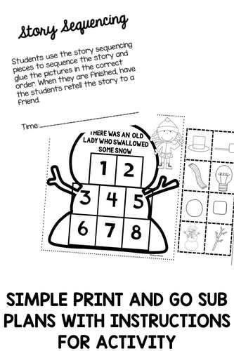 There Was A Cold Lady Who Swallowed Some Snow Kindergarten Emergency ...