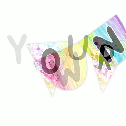 Editable Rainbow Watercolor Banners, Printable Bulletin Board Classroom ...