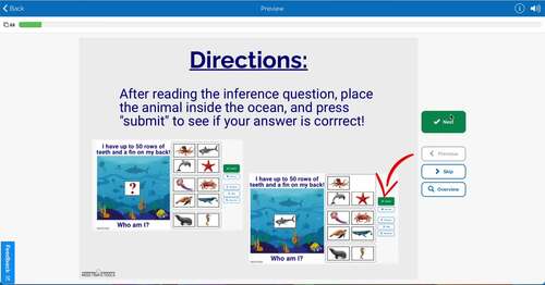 Who Is In The Ocean? Simple Inferencing Interactive Book - PLUS BOOM CARDS