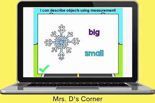 Kindergarten Measurement and Data Standards-Aligned Digital Activity Bundle
