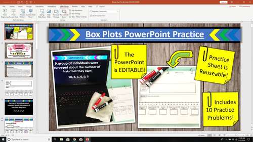 Box Plots PowerPoint Practice EDITABLE by Math in Demand | TpT