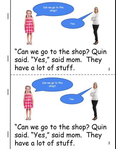 Decodable Let's Go to the Shop Savvas My View Kindergarten Unit 3 SOR