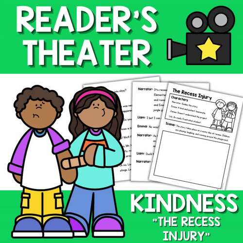 Readers Theater Kindness Theme | Being Kind at Recess | Helping A Hurt ...