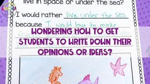 Would You Rather Winter Edition Opinion Writing for 1st & 2nd Grade