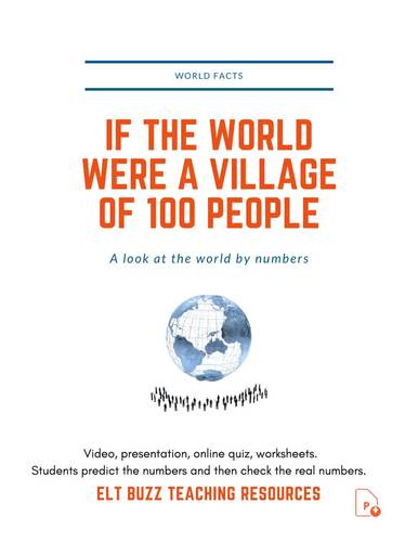 If The World Were A Village Of 100 People. Global Issues. PPTx. Quiz.