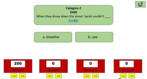 First Day Jitters by Julie Danneberg Jeopardy: Back to School Activities