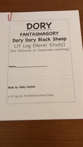 Dory Fantasmagory Dory Dory Black Sheep Lit Log (Novel Study) (For ...