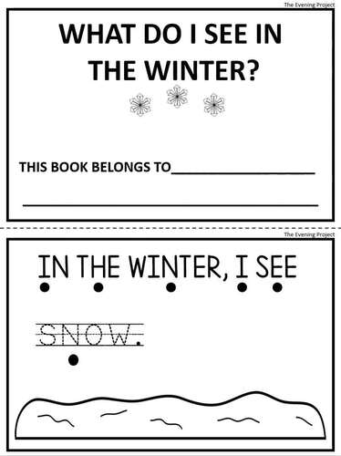 WINTER-THEMED EMERGENT READER FOR K+ AND SPECIAL EDUCATION | TPT