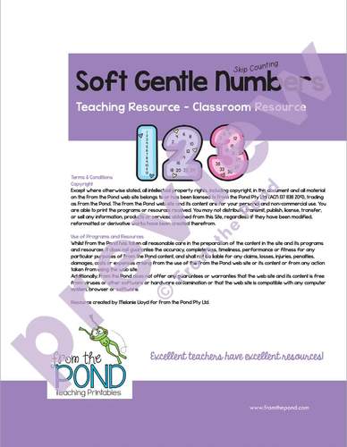 Classroom Math Decor | Big Pastel Numbers for Skip Counting by From the ...