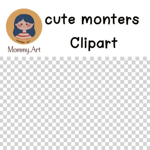 Adorable Monster Clipart Collection - 12 Hand-Drawn PNG Images (300 DPI)