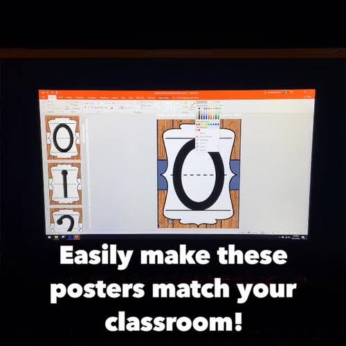 EDITABLE Farmhouse Wooden Shiplap Number Posters with Number Dots