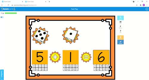 Summer Sums: Dice Addition Boom Cards by Ms Robin's Circle Time | TPT