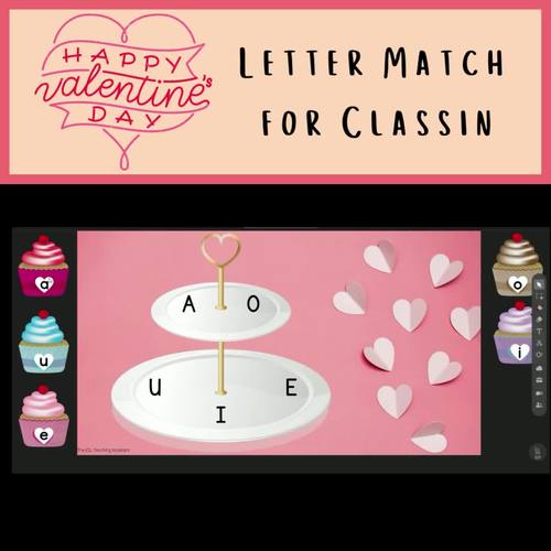 Valentine's Day Letter Matching EDB by The ESL Teaching Assistant
