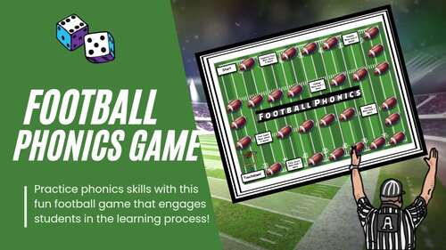 Spellings of / ou / Football Phonics Game and Activity for HD Word Unit 17