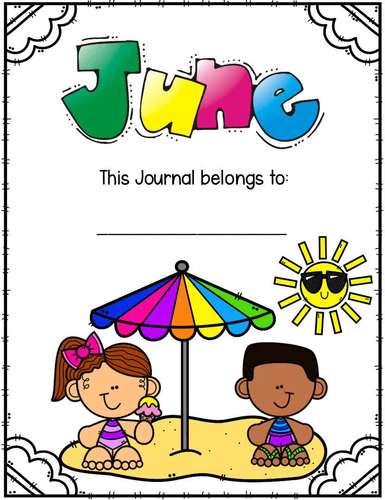 Write it! June Journal Prompts, Word Lists, and Cover Pages | TPT