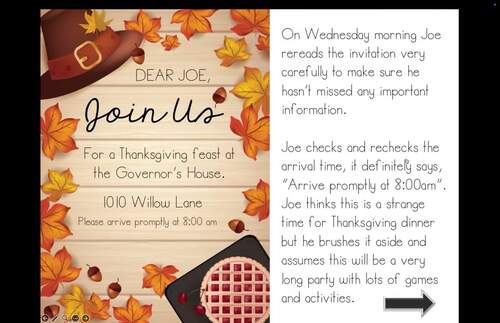 Thanksgiving Math Digital Escape Room 3rd Grade Subtraction with no ...