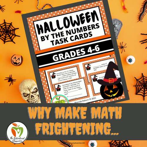Halloween Facts Math Task Cards with Fun Word Problems | TPT