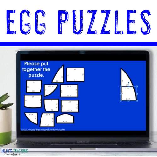 ADDITION Easter Egg Puzzle Math Game, Activity, Worksheet Alternative ...
