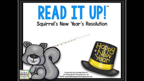 Read It Up! Squirrel's New Year's Resolution by Kindergarten Smorgasboard