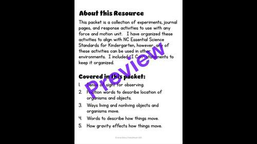 Force and Motion Unit Resources AND slideshow BUNDLE by Tickled2Teach