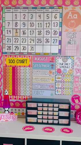 Retro Classroom Decor: Editable Groovy-Retro Classroom Decor Bundle