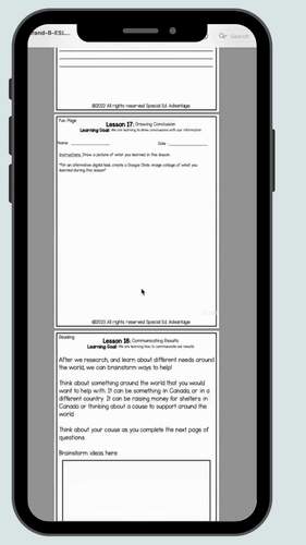 Grade 6 Social Studies Strand B for Special Ed and ESL | TPT