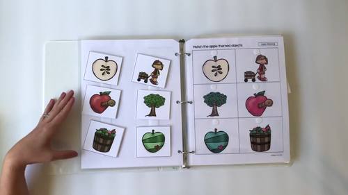 Apples Themed Basic Skills Binder Tasks - File Folder Activities - Task ...