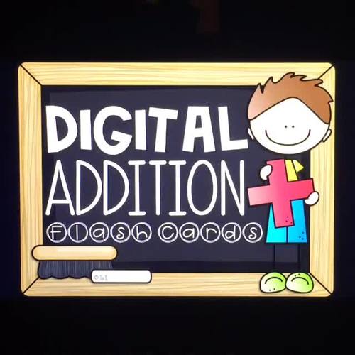 Digital Addition Flash Cards in PowerPoint {Answers Included} | TPT