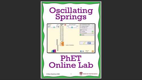 PhET Simulation Online Lab: Masses and Springs by Step by Step Science