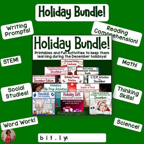 Holiday Fun Learning Second Grade Printables, Worksheets, and ...