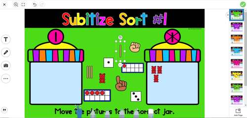 Seesaw Subitize Sort by Created by Chelsea | TPT