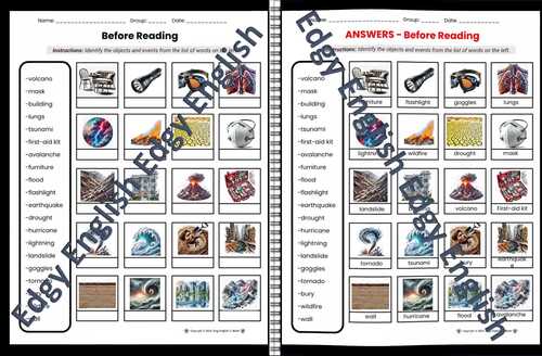 Natural Disasters & Weather ESL Reading Comprehension Passages ...