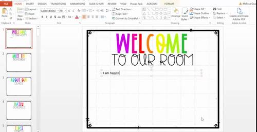 Editable Back to School Night PowerPoint Slides - Parent Information Slides