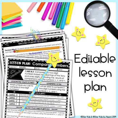 Compare Two-Digit Numbers | 1st Grade Lesson Plan and Activities by ...