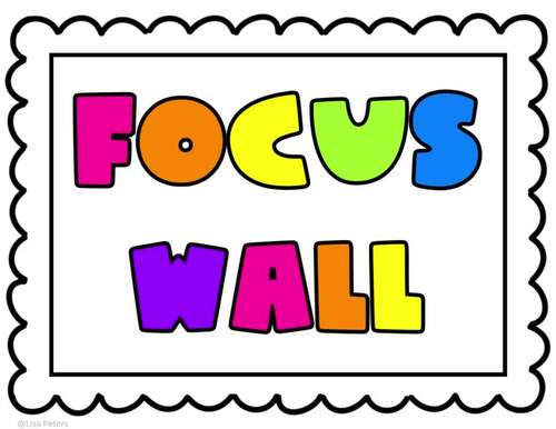 First Grade Focus Wall | Units 1-5 | Benchmark Aligned by Lisa Peters