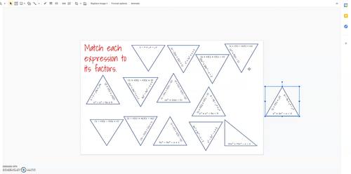 Factor by grouping with google slides activity by VPs Classroom | TPT