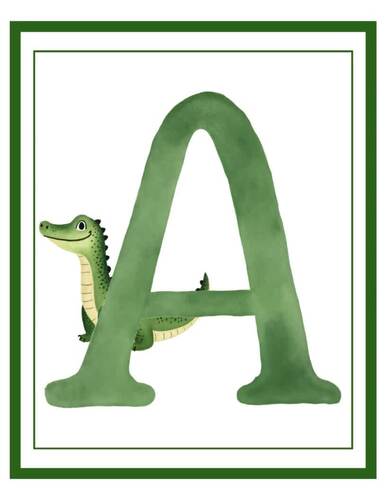 Adorable ABC Animals by A Forever Foundation | TPT