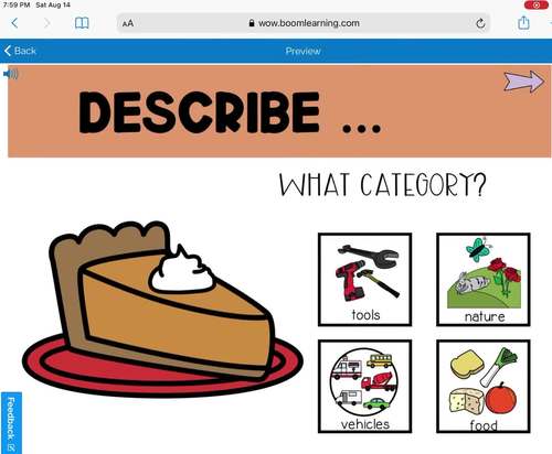 Describing Items : Fall Edition by Boho Speechie | TPT